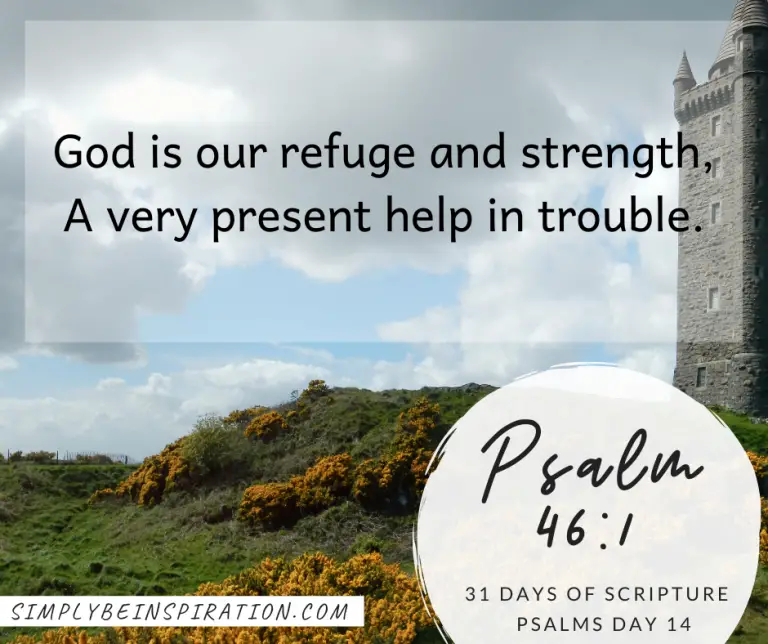 Psalms Study | Day FOURTEEN Psalm 46:1 - Simply Be Inspiration